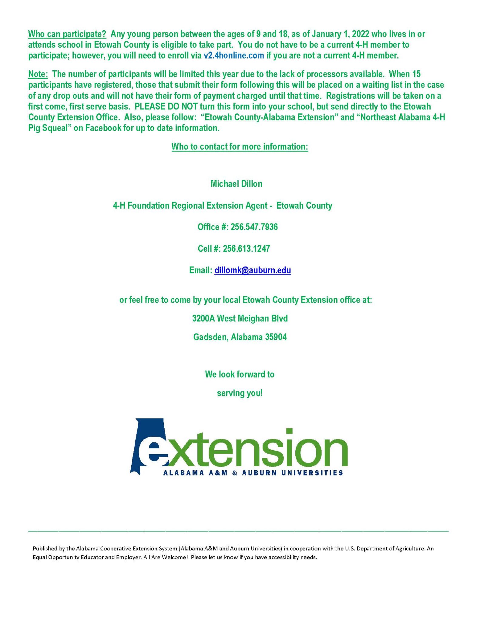 4-H Pig Squeal Project - Gadsden City Schools